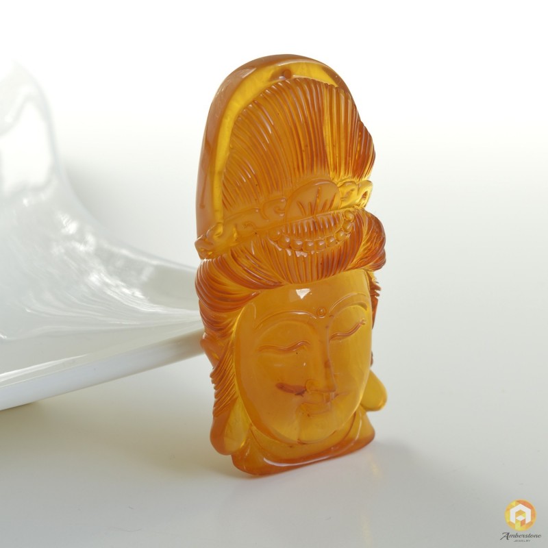 Antique Baltic Amber Chinese Buddha Sculpture Hand Carved Cognac Amber ...