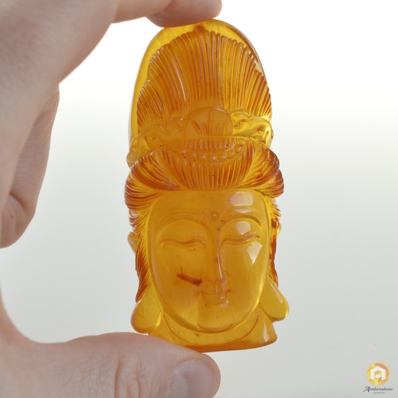Antique Baltic Amber Chinese Buddha Sculpture Hand Carved Cognac Amber ...