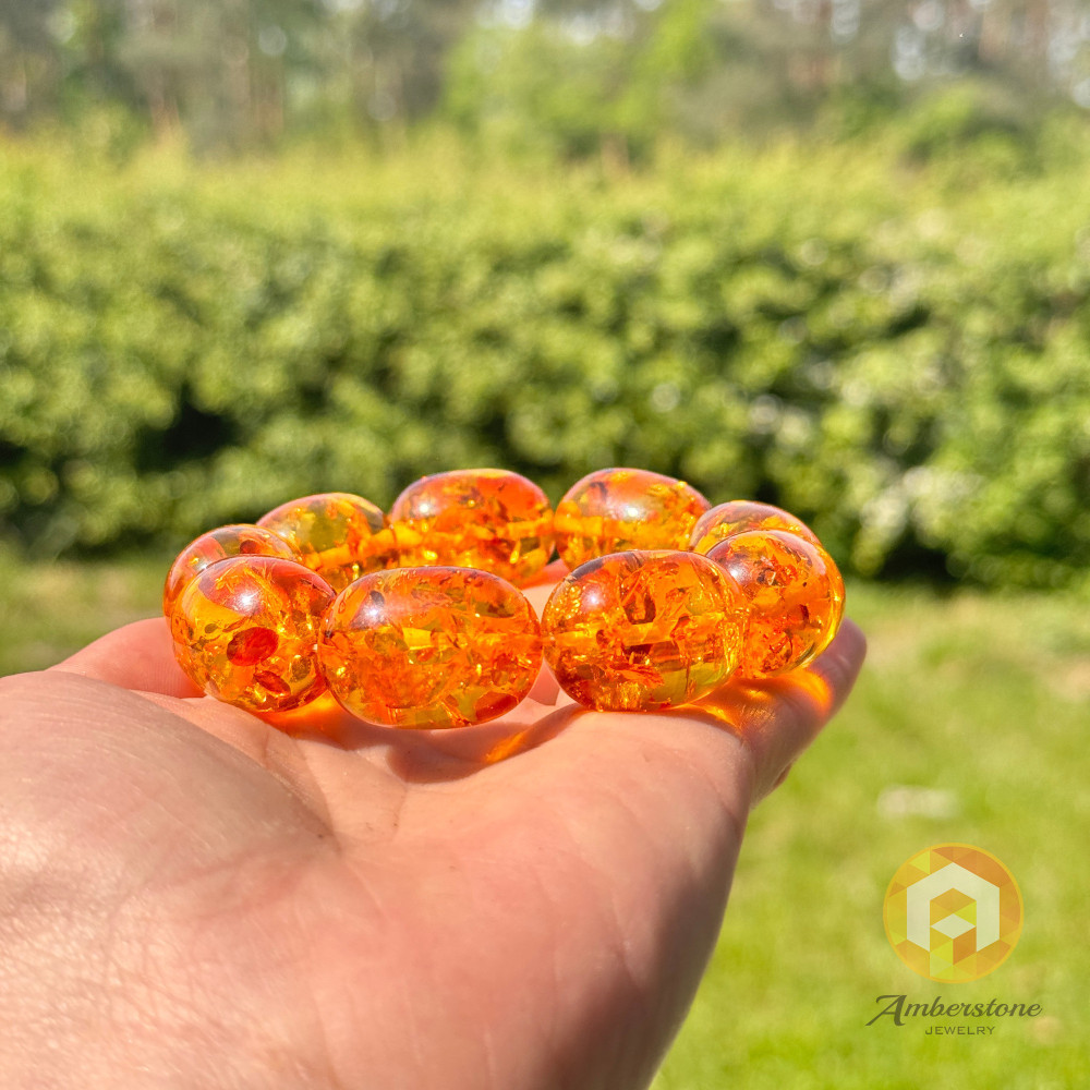 Premium Quality Genuine Baltic Amber Bracelet | Handmade in Poland