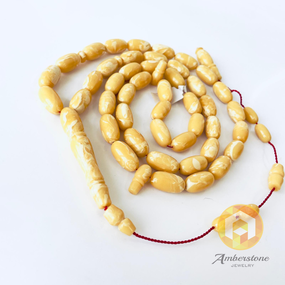 Tiger Amber Muslim Beads
