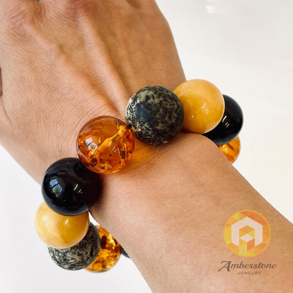 Amber Bracelets| Amber bangle | Natural Baltic Amber Bracelets
